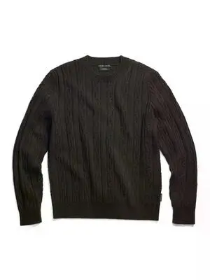 Canada Goose Habel Cable-knit Crew-neck Sweater - Brown