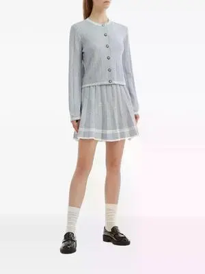 B+AB Pointelle-knit Pleated Set