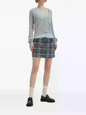B+AB Ribbed-knit Layered Cardigan