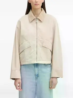 Marc O'polo Corduroy-collar Zip-up Jacket