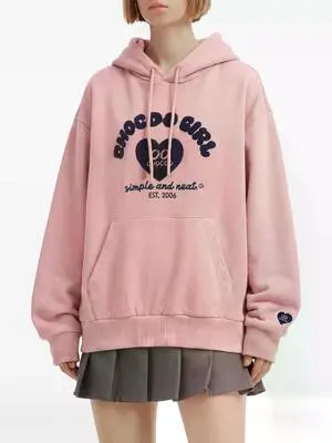 CHOCOOLATE Logo-print Heart-motif Hoodie