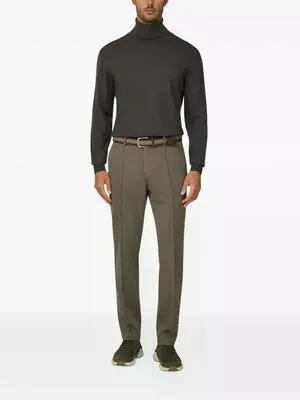 Boggi Milano Trousers In Cotton Blend Jersey