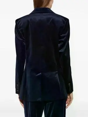 Victoria Beckham Velvet Single-vent Blazer
