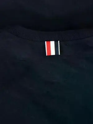 Thom Browne Rwb Stripe-detail T-shirt - Blue