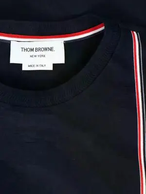 Thom Browne Rwb Stripe-detail T-shirt - Blue