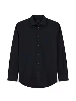 Boggi Milano Polo Shirt In Cotton And Silk Regular-fit - Black