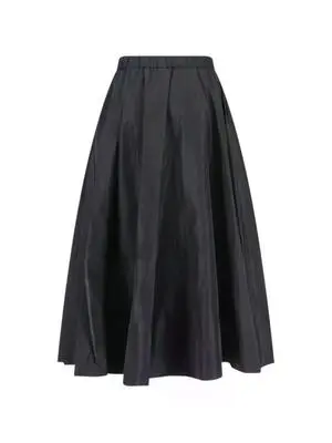 Aspesi Unlined Technical Polyester Skirt - Black