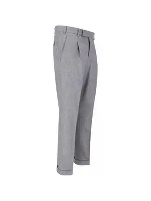 PT TORINO Pleated Turn-up Trousers
