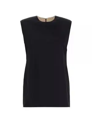 Carven Sleeveless Wool Tank Top - Black