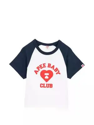 AAPE BY *A BATHING APE Graphic Raglan Tee - White