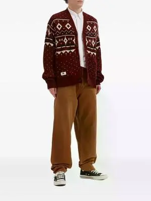 CHOCOOLATE Fair Isle-knit Cardigan