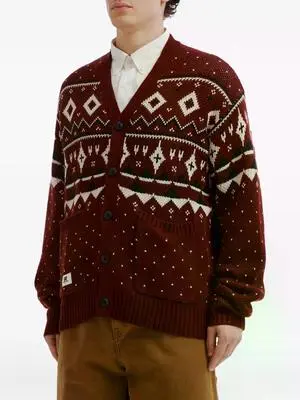 CHOCOOLATE Fair Isle-knit Cardigan
