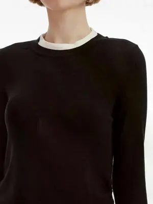 TOUT A COUP Layered-effect Ruched-side Top