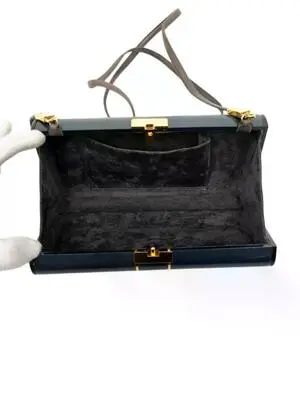 Gucci 2000-2015 Patent Interlocking G Clasp Crossbody Shoulder Bag
