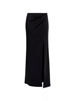 GEMY MAALOUF Draped Side-slit Skirt