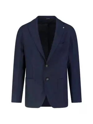 Tagliatore Single-breasted Blazer - Blue