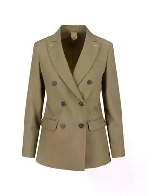 Max Mara Double-breasted Virgin-wool Blazer
