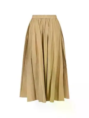 Aspesi Corduroy Flared Midi Skirt - Neutrals