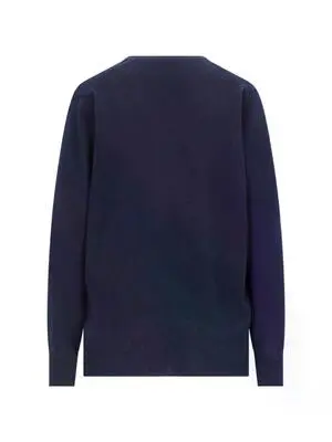 CANESSA V-neck Cashmere Sweater - Blue