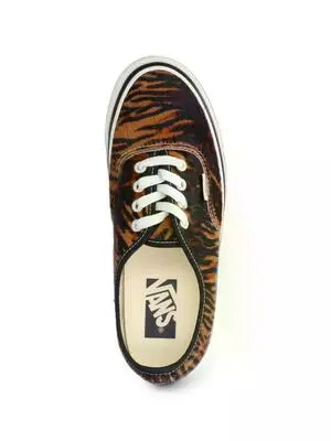 VANS Premium Authentic Tiger-print Lace-up Sneakers