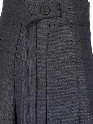 RÓHE Pleated Mid-lengh Skirt - Grey