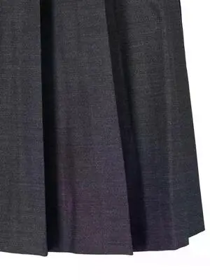 RÓHE Pleated Mid-lengh Skirt - Grey