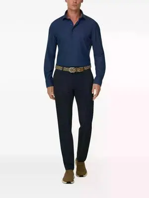 Boggi Milano Sakura Polo In Japanese Jersey
