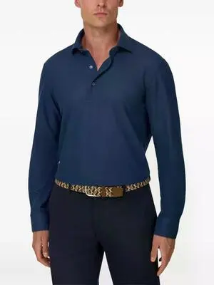 Boggi Milano Sakura Polo In Japanese Jersey