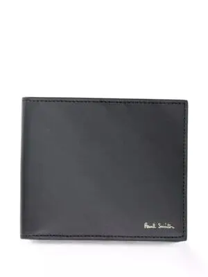Paul Smith Signature Stripe Leather Wallet - Black