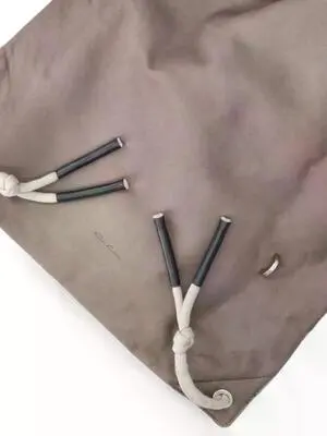 Rick Owens Leather Drawstring Backpack