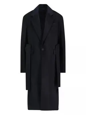 SETCHU Single-breasted Belted Coat