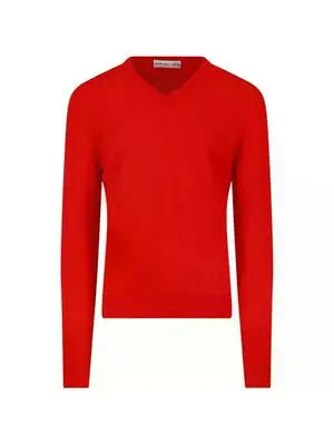 BALLANTYNE V-neck Cashmere Sweater - Red