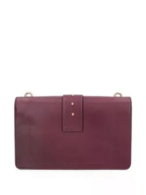 Pinko Medium Love Birds Leather Crossbody Bag