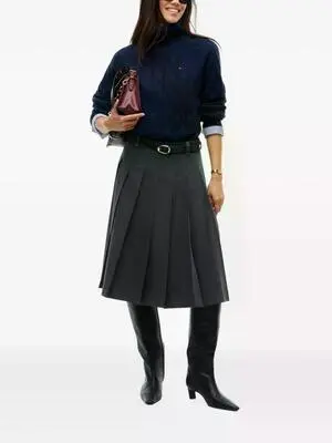 Tommy Hilfiger Pleated Midi Skirt