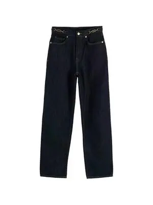 Tommy Hilfiger Jackie Logo-chain Tapered-leg Jeans