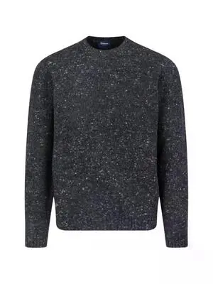 DRUMOHR Flecked-knit Crew-neck Sweater - Grey