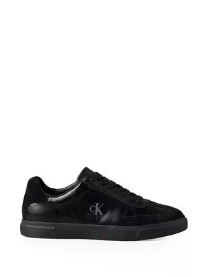 Calvin Klein Logo-print Panelled Sneakers - Black