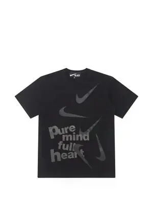 Comme Des Garçons X Nike Logo-print T-shirt - Black