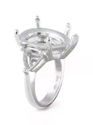 LB EXCLUSIVE Pear-shape Mounting Ring - Silver