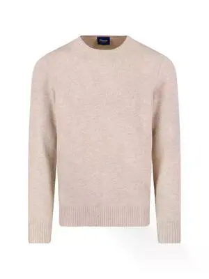 DRUMOHR Fine-knit Crew-neck Sweater - Neutrals