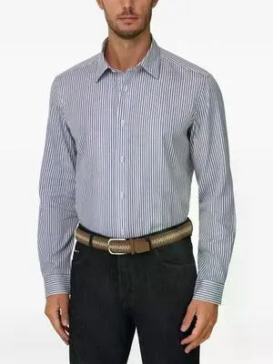 Boggi Milano Shirt Striped Poplin Regular Fit