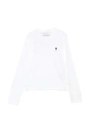 AMI Paris De Coeur Long-sleeve T-shirt - White
