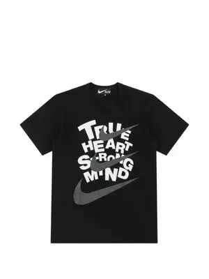 Comme Des Garçons X Nike Graphic-print T-shirt - Black