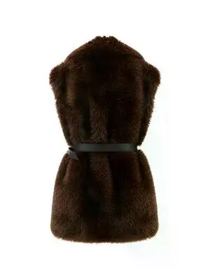 P.a.r.o.s.h Belted Faux-fur Gilet