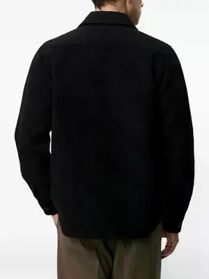 LES DEUX Bouclé Patch-pocket Shirt Jacket
