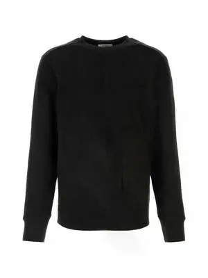 ENTIRE STUDIOS Waffle-knit Cotton Sweater - Black