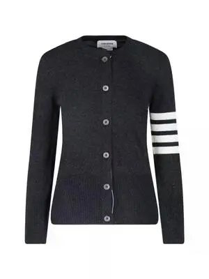 Thom Browne Classic Cashmere 4-bar V-neck Cardigan
