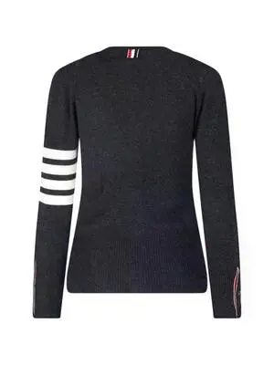 Thom Browne Classic Cashmere 4-bar V-neck Cardigan