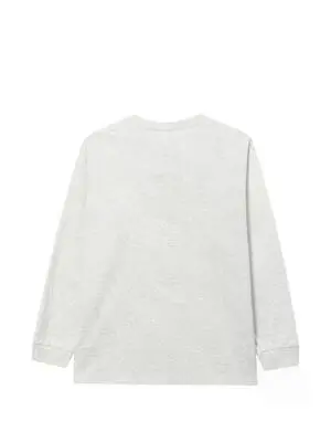 CHOCOOLATE Graphic-print Long-sleeve T-shirt - Grey