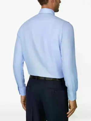 Boggi Milano Shirt In Cotton Dobby Regular-fit